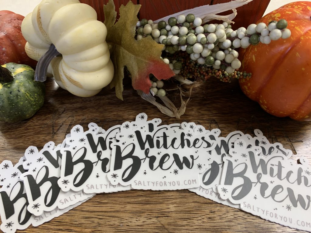 Witches Brew Transparent 3" sticker | Salty For You Coast Guard ...
